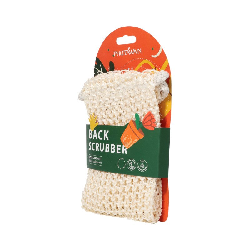 Natural Back Scrubber - 100% Biodegradable Fiber - Phutawan from Thailand